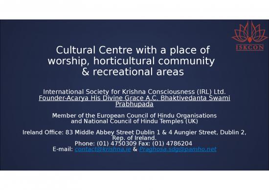 Company Presentation Template 42412 | Iskcon Irl Fingal Coco ...
