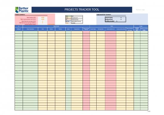 Estimate Template Excel 41156 | Project Tracking Tool