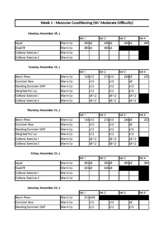 Excel Sample Sheet 41692 | Candito 6 Week Program