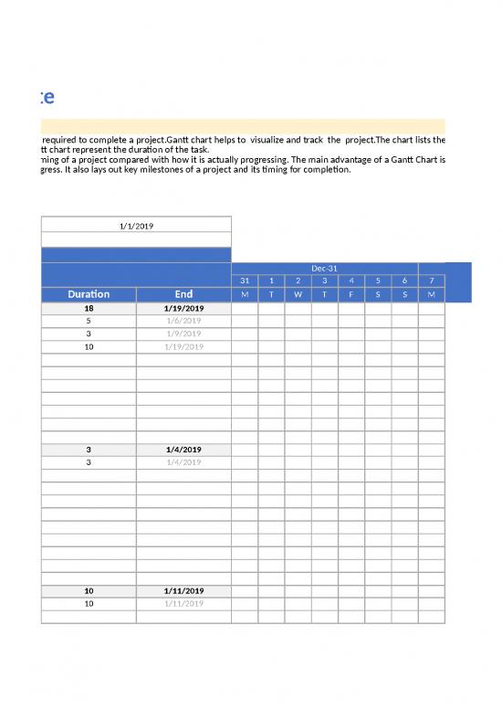 Project Management Spread Sheet 42176 | Free Gantt Chart Template Excel ...