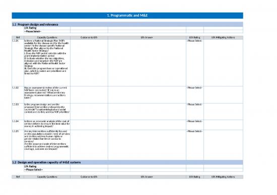 Excel Sample Sheet 41547 | Lfa Simplifiedcapacityassessmenttoolreport ...