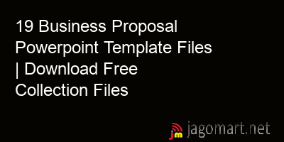 19 Business Proposal Powerpoint Template Files | Download Free ...