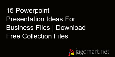 15 Powerpoint Presentation Ideas For Business Files | Download Free ...