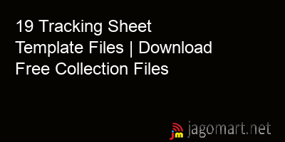 19 Tracking Sheet Template Files | Download Free Collection Files