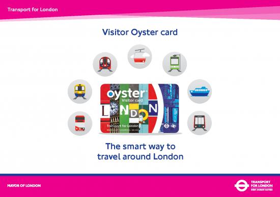 Journey Pdf 43558 | London Visitor Oyster Card Leaflet Map