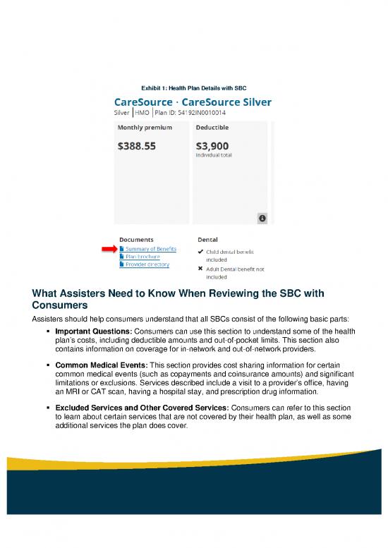 Insurance Pdf 44094 | Summary Of Benefits Fast Facts