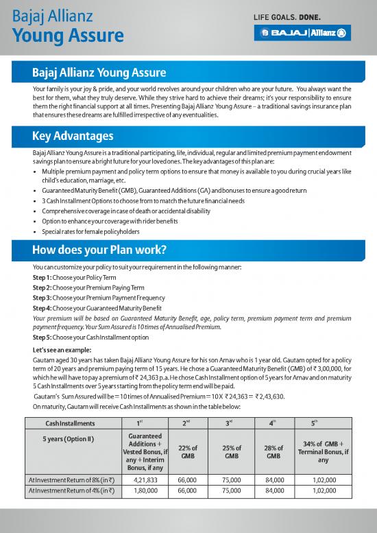 Insurance Pdf 44259 | Young Assure Brochure