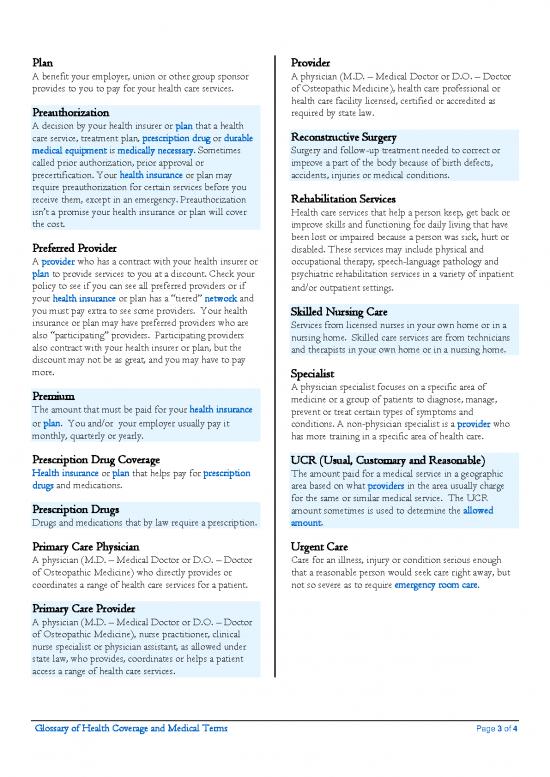 Care Health Insurance Plan Pdf 44316 | 183058 Uniform Glossary Final