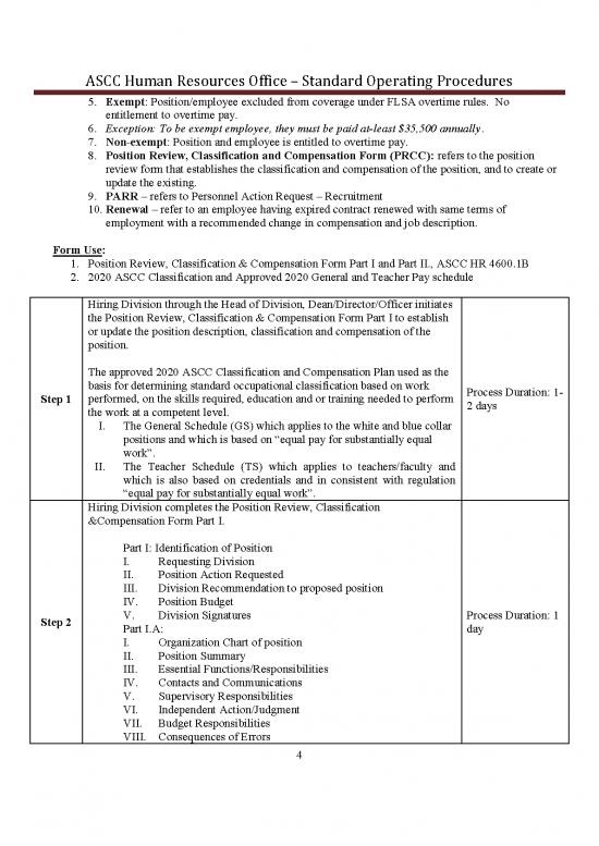 Human Resources Standard Operating Procedures Pdf 43760 | 3a Hr Sops