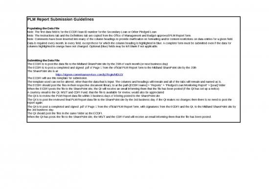 Plm Report Template With Dropdowns 11 21 2018