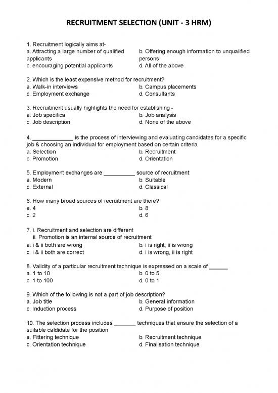 Thermal Analysis Pdf 45611 | Unit 3 Hrm Recruitment Selection Mcq Thermal Analysis Pdf 45611 | Unit 3 Hrm Recruitment Selection Mcq