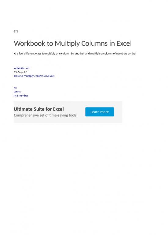 Multiplication Formula In Excel Sheet 46337 Excel Multiply Columns