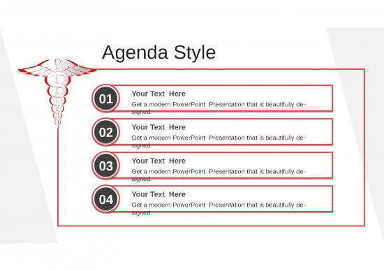 White Medical Symbol Powerpoint Template