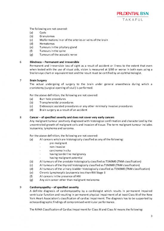 Critical Illnesses List En