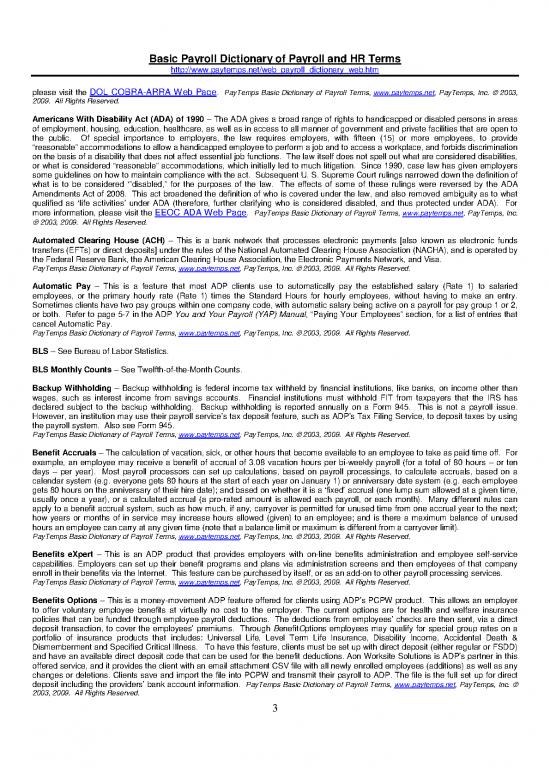 Payroll Dictionary Of Payroll And Hr Terms