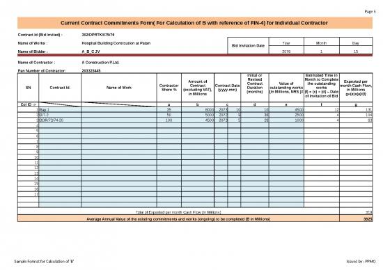 Sample Contract For Construction 46270 | Sample Format For Bid Capacity ...