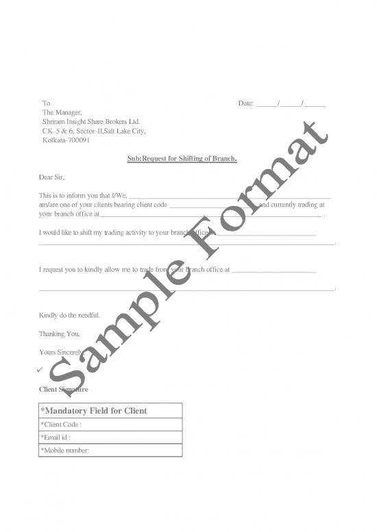 Contract Template Pdf 49124 | Branch Transfer Request Letter With Feedback