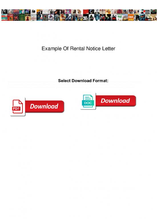 Letter Pdf 48292 | Example Of Rental Notice Letter