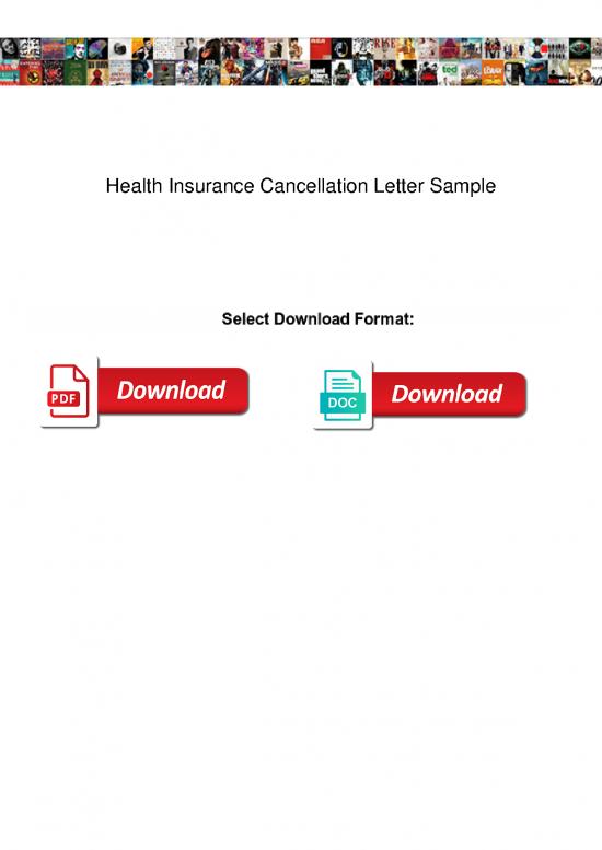 Letter Pdf 48548 Health Insurance Cancellation Letter Sample Letter Pdf 48548 Health Insurance Cancellation Letter Sample