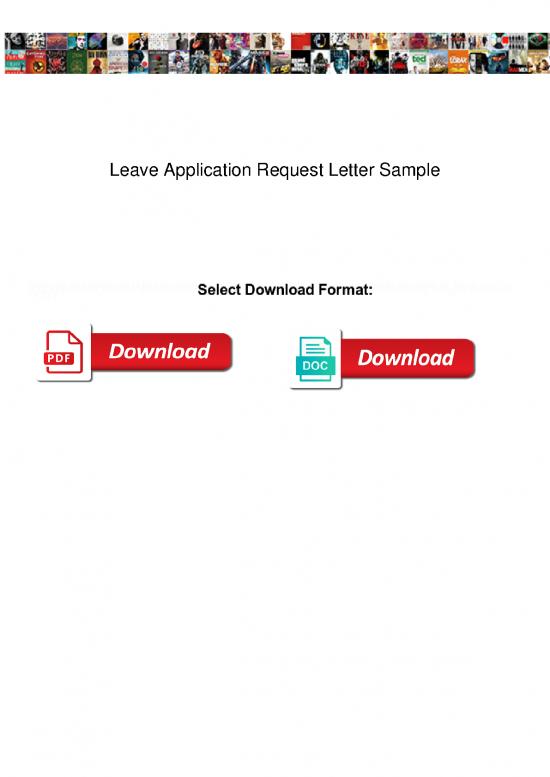 Letter Pdf 48081 | Leave Application Request Letter Sample