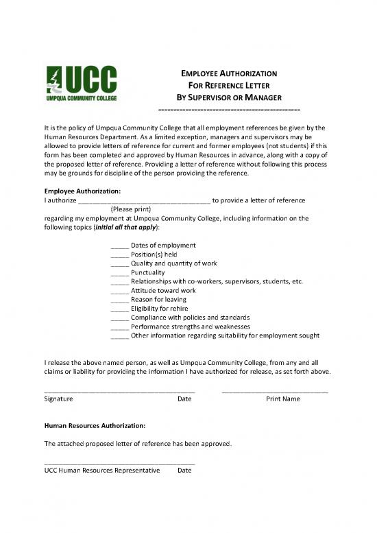 Letter Pdf 49237 | Reference Authorization Fillable