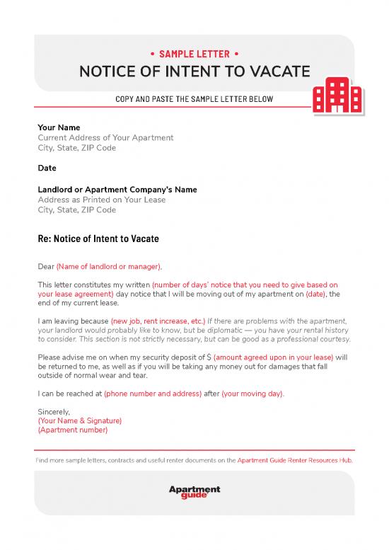 Letter Pdf 48813 H 31 Notice To Vacate And Ending Lease
