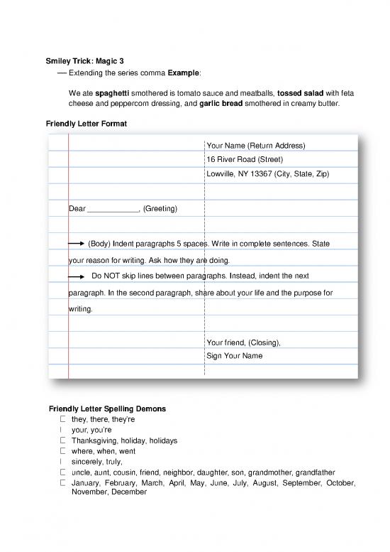 Letter Pdf 49102 | Friendly Letter Checklist