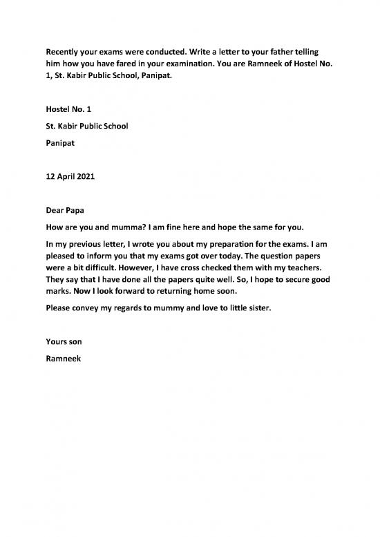 Letter Pdf 48671 | Sample Of Informal Letters