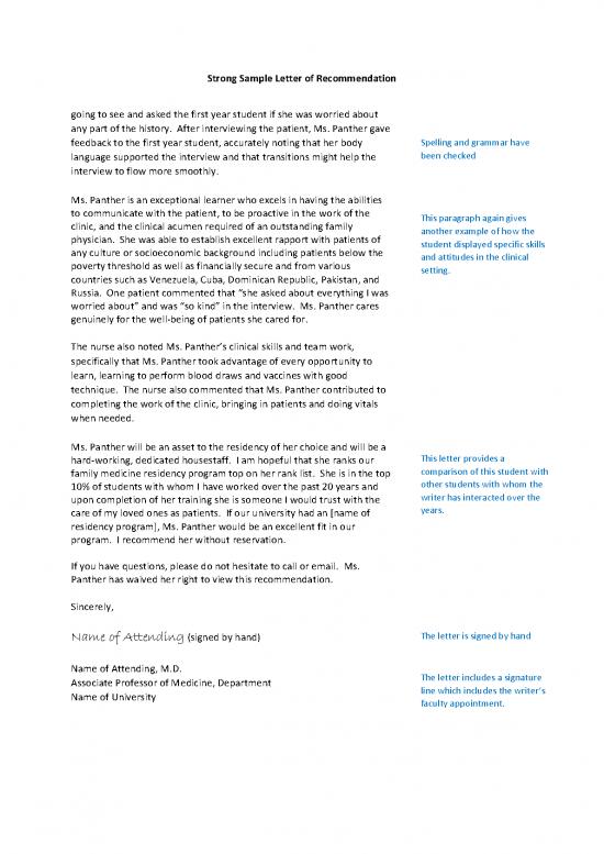 Letter Pdf 47975 | Sample Strong Letter Of Recommendation 03 08 2018