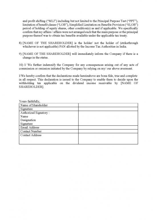 Letter Pdf 48766 | Self Declaration Format