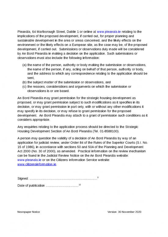 Shd Application Newspaper Notice Template En