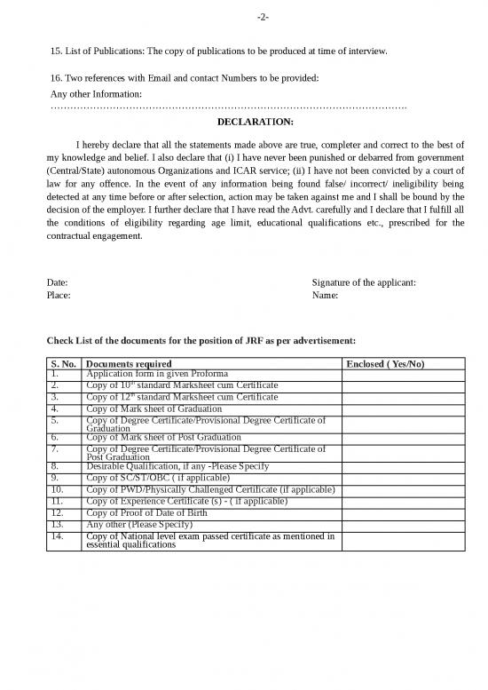 Application Form In Word Format