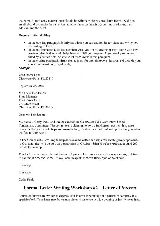 Letter Pdf 48605 | Formal Letter Writing Workshop