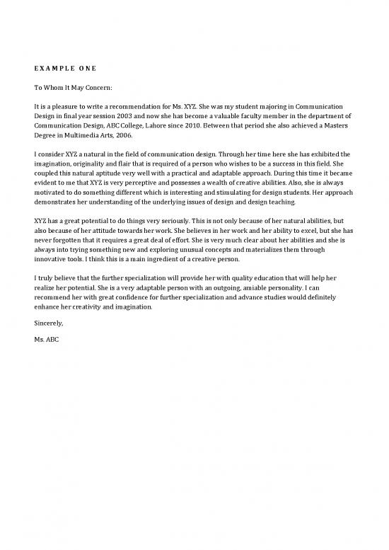 Letter Pdf 48581 Writing Rec Letters Letter Pdf 48581 Writing Rec Letters