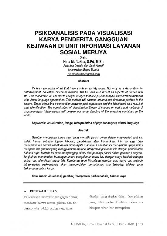 Research Pdf 51370 | 291060 Psikoanalisis Pada Visualisasi Karya Pen ...