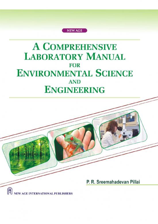 Environmental Science Pdf 50070 | A Comprehensive Laboratory Manual For Environmenta Science And ...