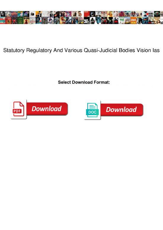 Education Pdf 50272 | Statutory Regulatory And Various Quasi Judicial ... Education Pdf 50272 | Statutory Regulatory And Various Quasi Judicial ...