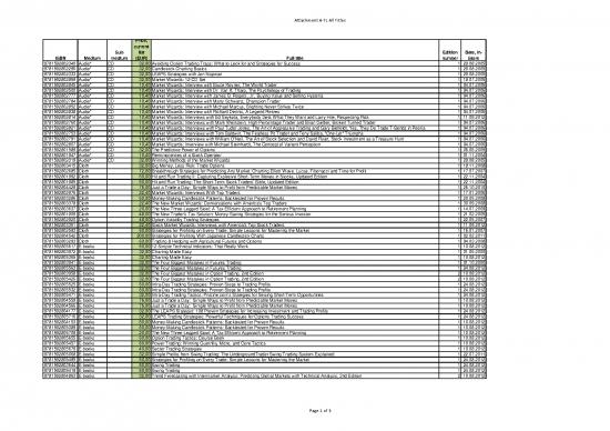 List Of Trading Strategies Pdf 50134 | Traders Library