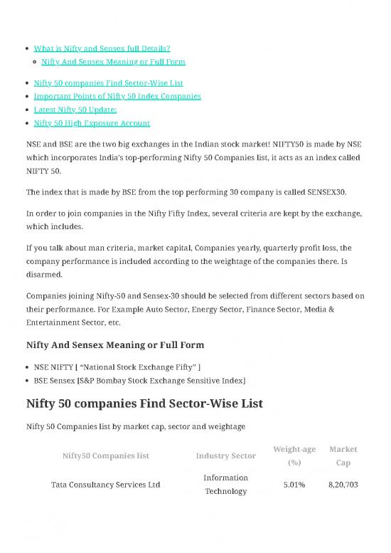 Exposure Therapy Pdf 50115 | List Of Nse Nifty 50 Companies 2020 In ...