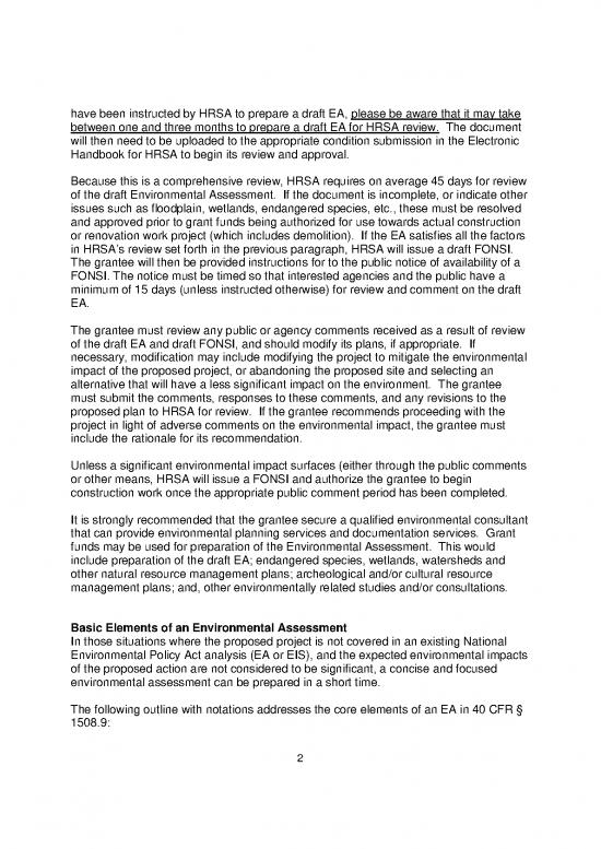 Environmental Assessment Pdf 49455 | Nepa Facts