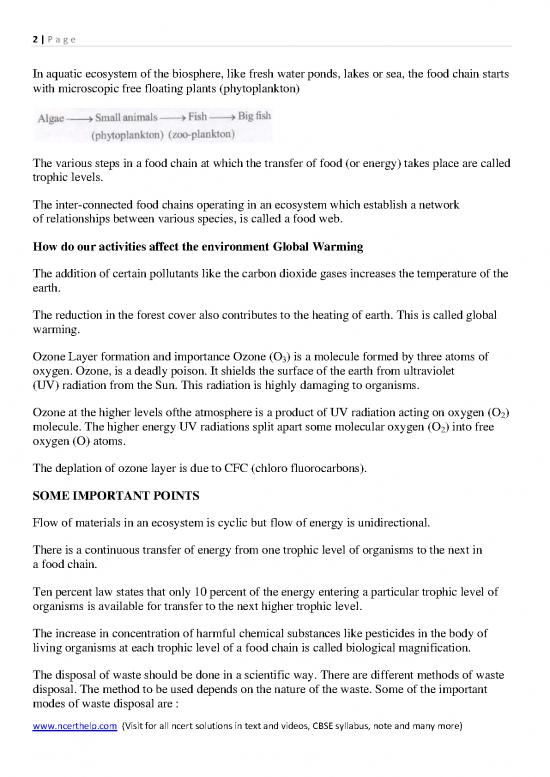 The Environment Pdf 49960 | Science Notes For Class 10 Chapter 15 Our ...