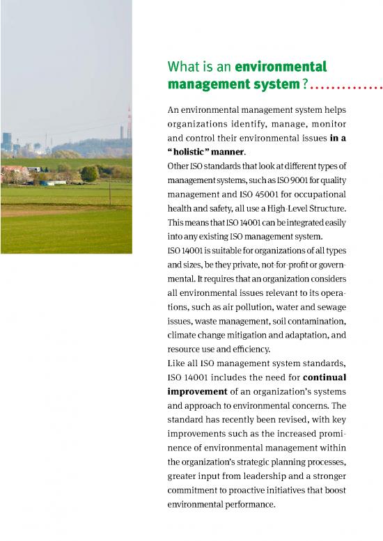 Environmental Management System Example Pdf 50834 | Introduction To Iso ...