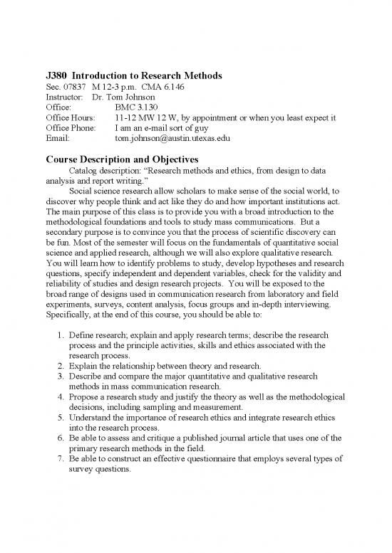 Research Pdf 52385 | J380 Intro To Research Methods Johnson