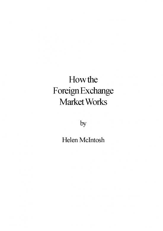 Papers Pamphlets How The Foreign Exchange Market Works