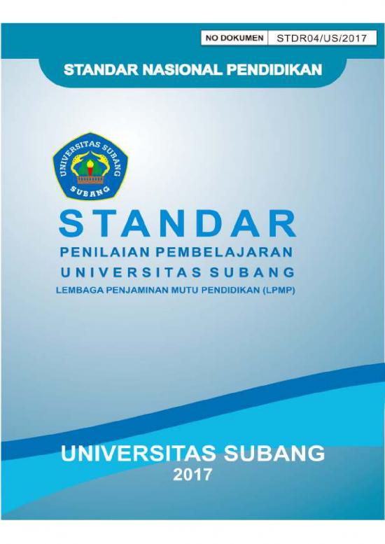 Pendidikan Pdf 53679 | Stdr04 Us 2017 Standar Penilaian Pembelajaran