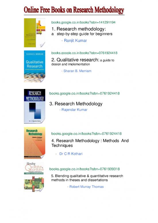Research Methodology Pdf 52360 | 10 Online Open Access Research ...