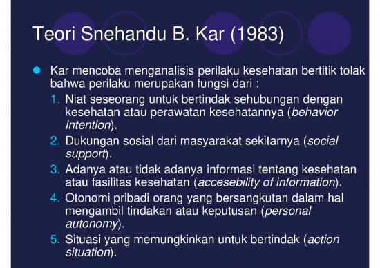 Teori Lawrence Green 54116 | Determinan Perilaku 2