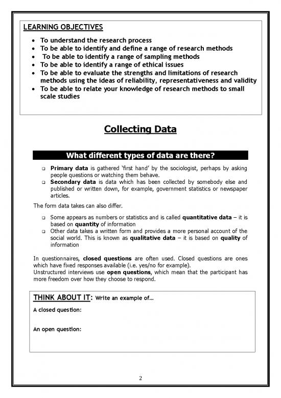 Research Pdf 53110 | Optional Task 1 Research Methods Booklet