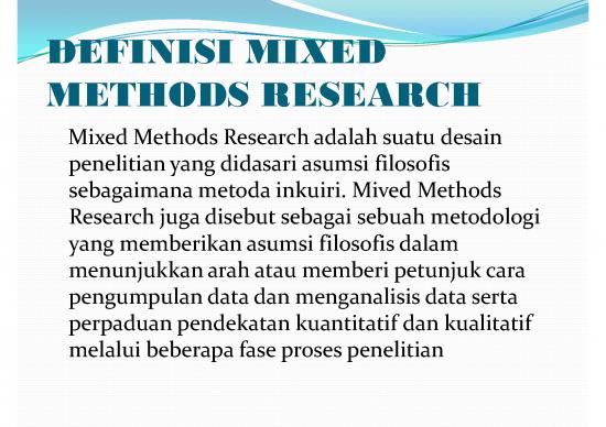 Research Pdf 52187 | Presentation Mixed Method