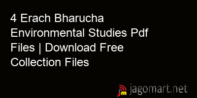 4 Erach Bharucha Environmental Studies Pdf Files | Download Free ...